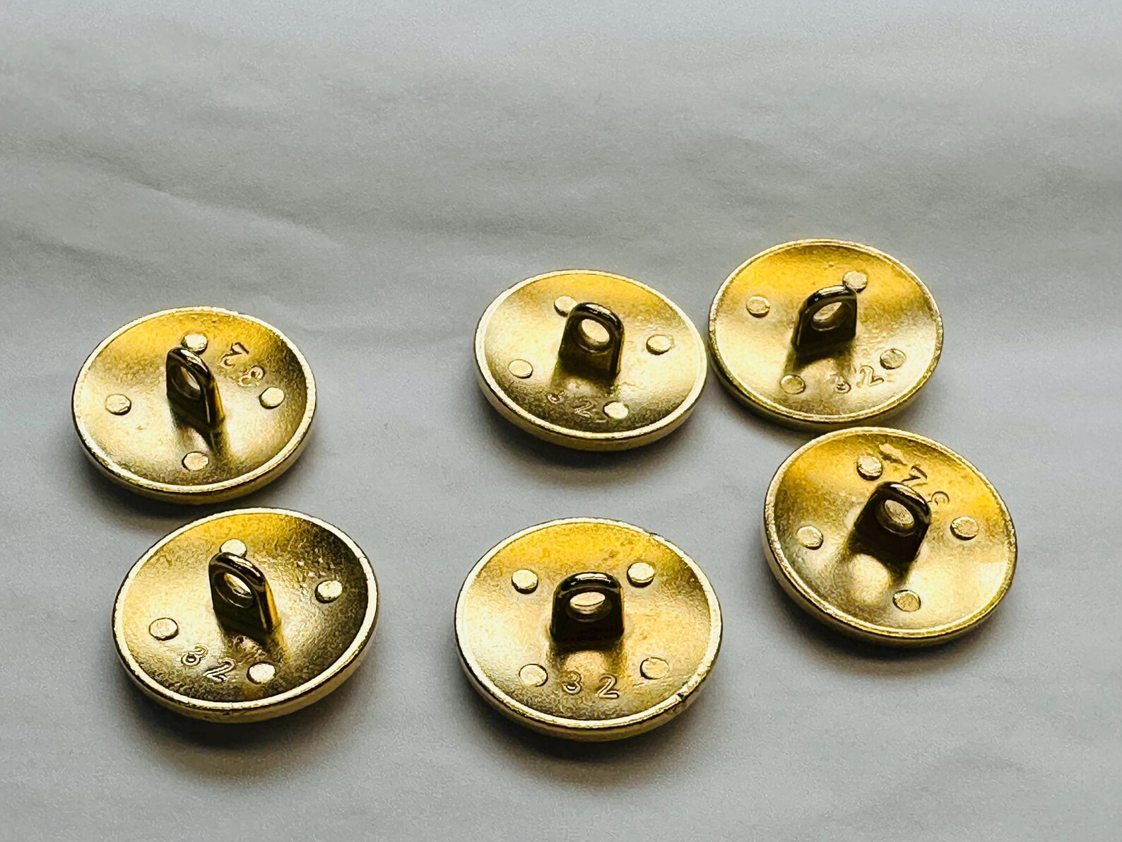 Metal Buttons, Gold-tone Twin Faces Design 20mm, Sold as a Set of Six ...
