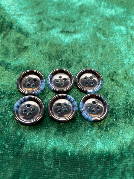 Suit Buttons Navy Blue Mingled Effect 13mm a Set of 6 - Etsy