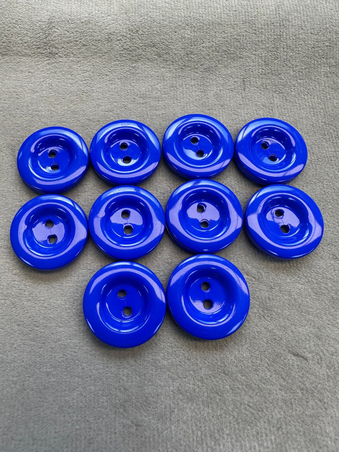 Royal Blue Buttons 23mm a Set of 10 - Etsy