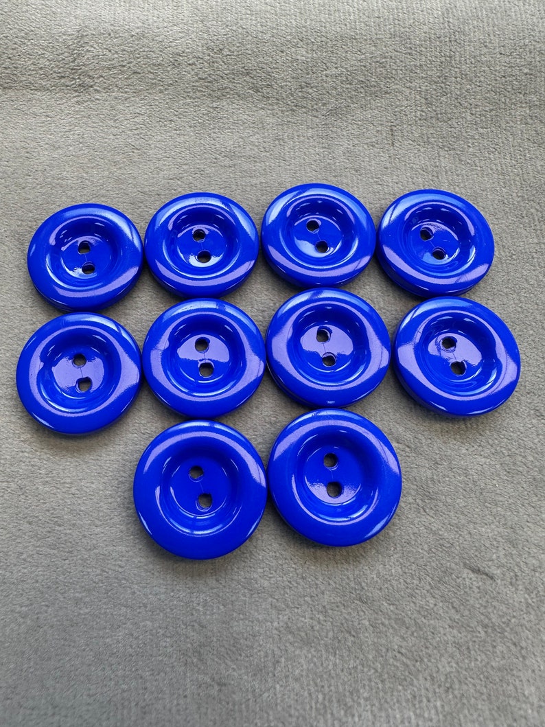 Royal Blue Buttons 23mm a Set of 10 - Etsy Australia