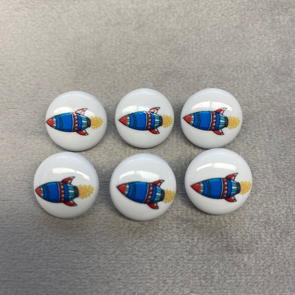 Rocket Buttons - Etsy