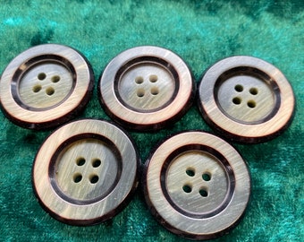Faux Horn Buttons - Etsy