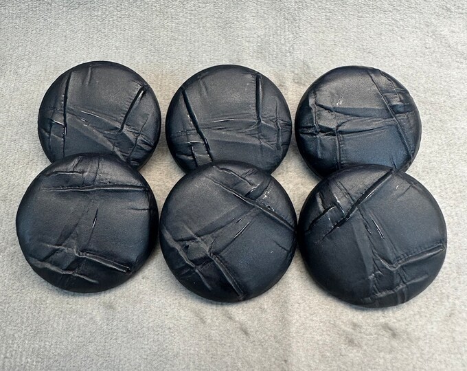 Textured Buttons Black Vine Design 27mm a Set of 6 - Etsy UK