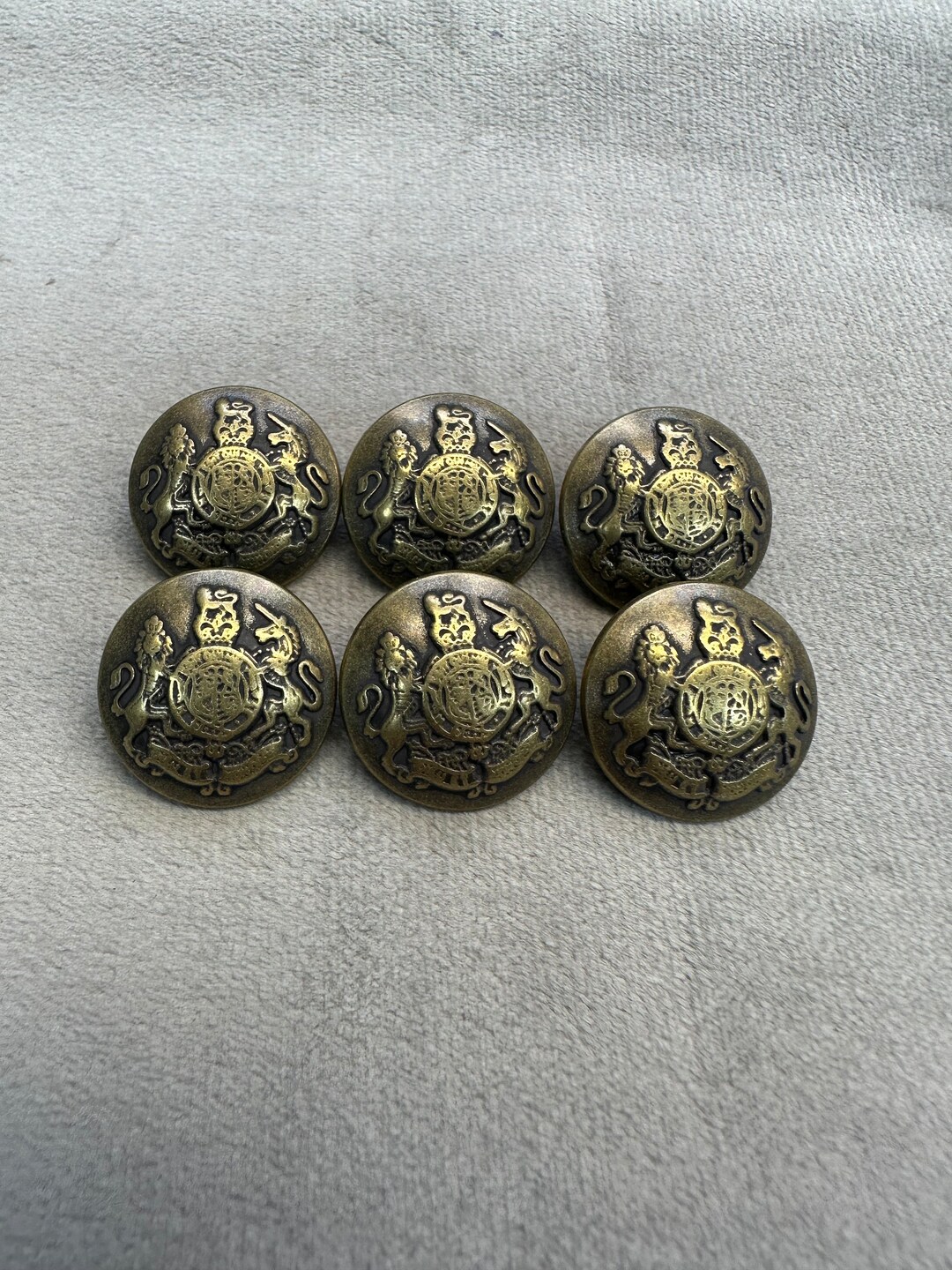 Blazer Buttons Bronze Effect Metal Shield Design 20mm a Set of 6 - Etsy