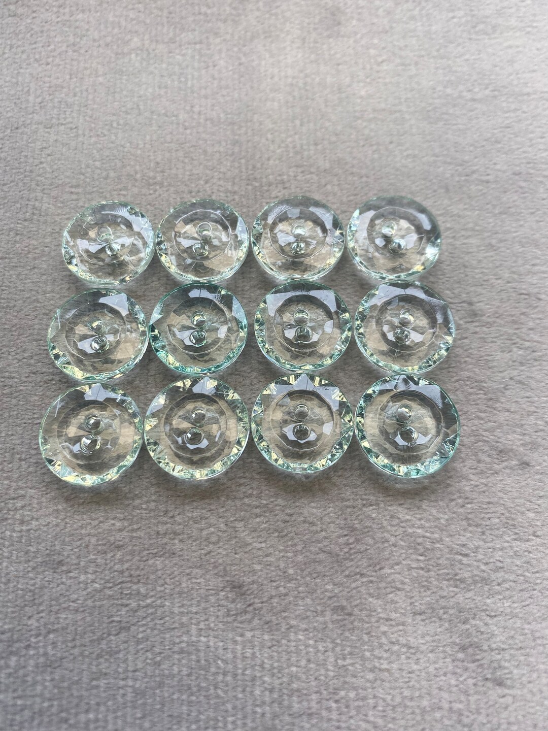 Sparkly Buttons Mint Green Glass Effect 13mm a Set of 12 - Etsy UK