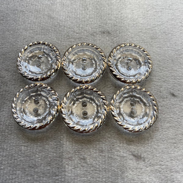 Clear Glass Buttons - Etsy
