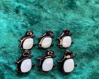 Penguin Buttons | Etsy