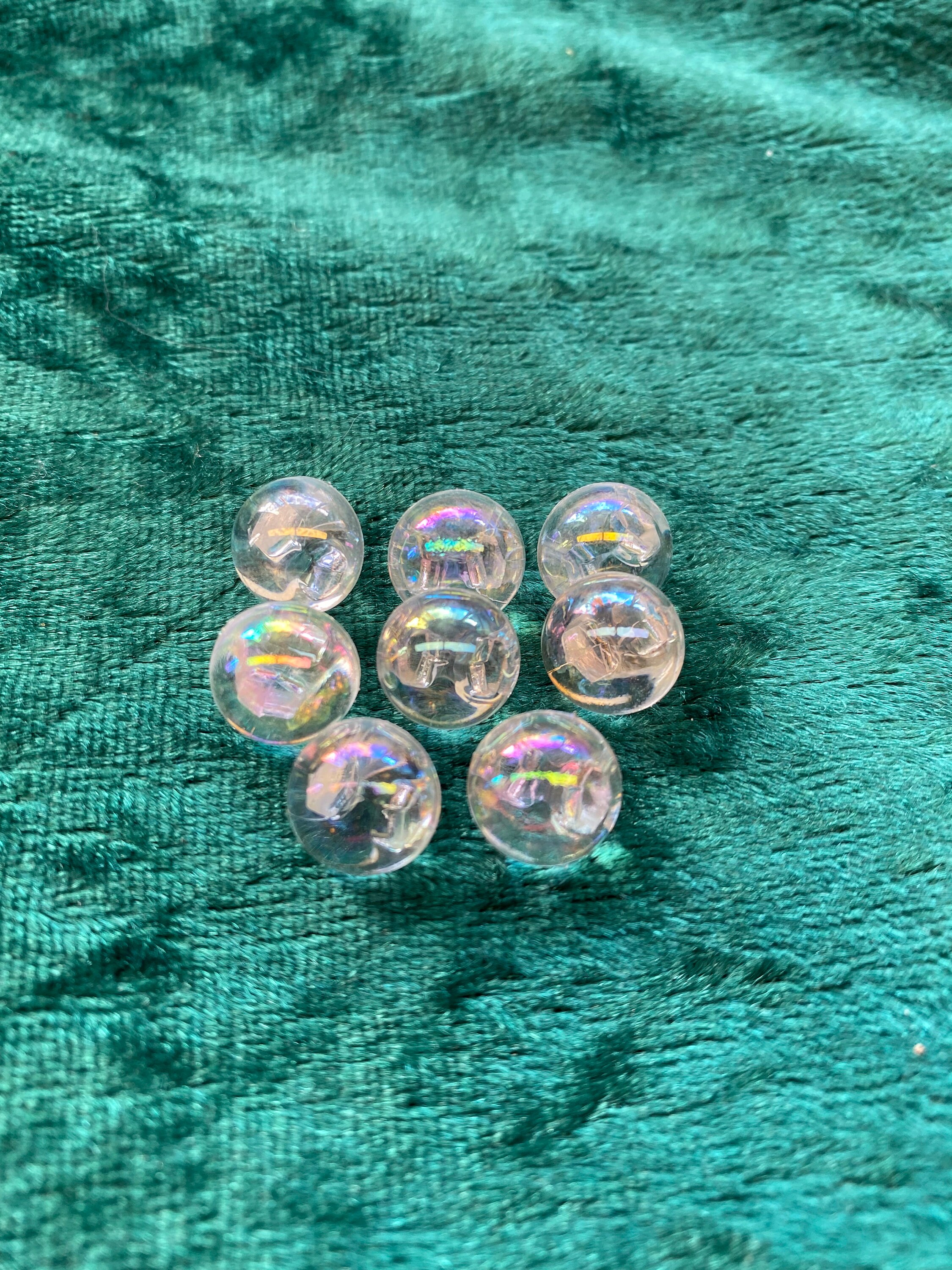 Bubble Buttons Iridescent Half Ball Design 10mm a Set of 8 | Etsy