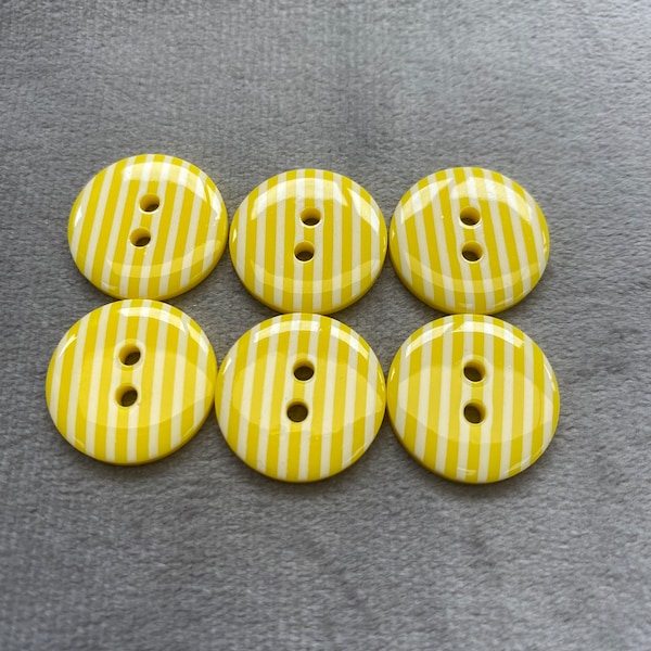Striped Buttons - Etsy