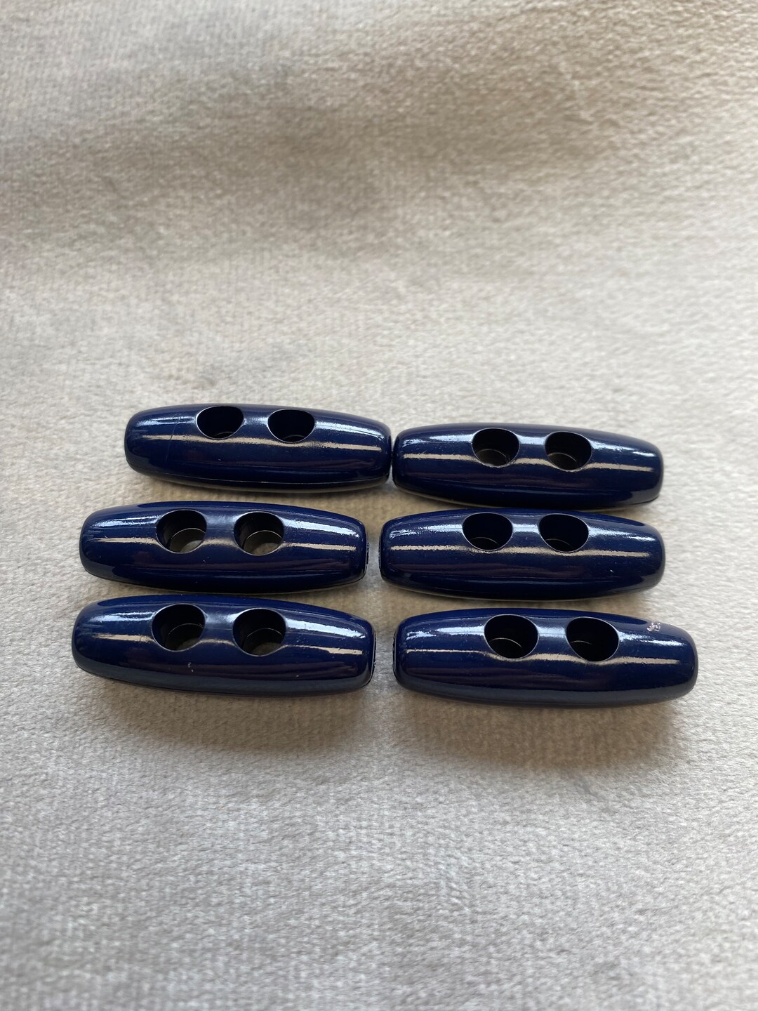Glossy Toggles Navy Blue 28mm a Set of 6 - Etsy