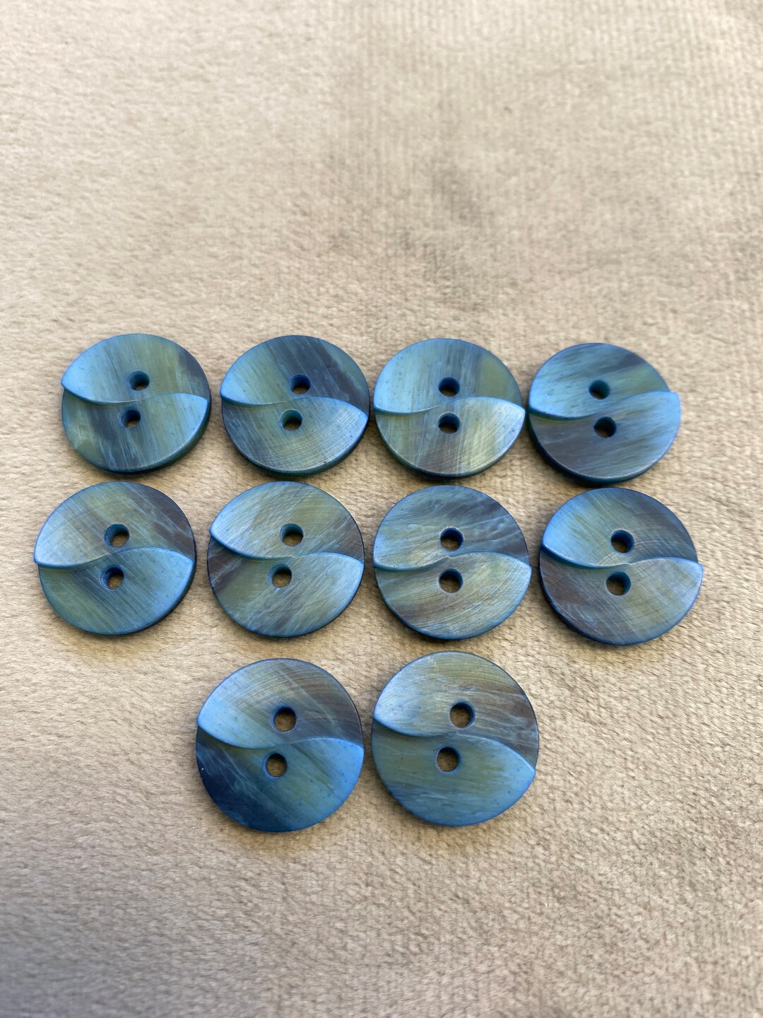 Ombre Buttons Blue and Green Twist Design 14mm a Set of 10 - Etsy UK