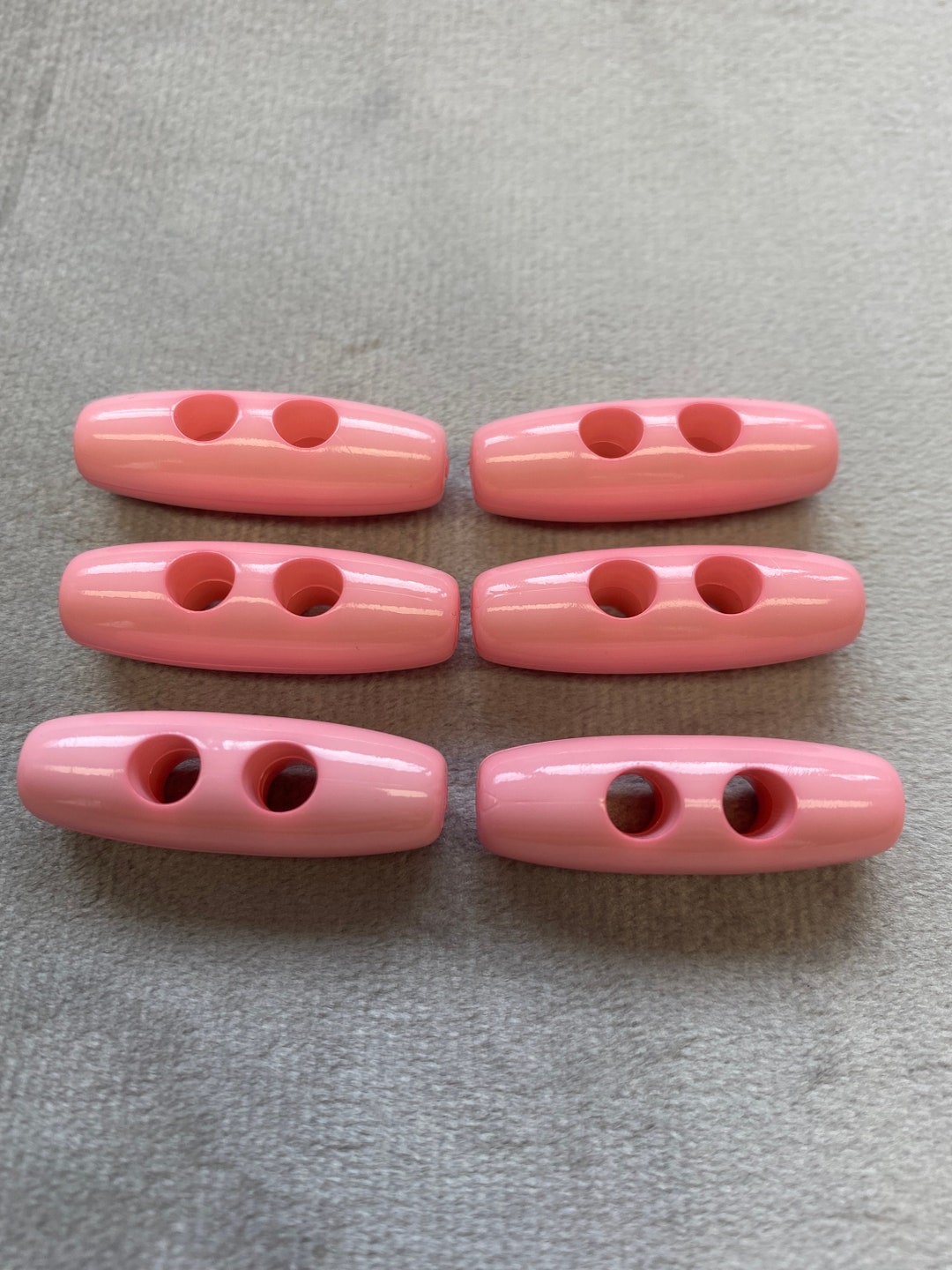 Toggle Buttons Pink Glossy Finish 30mm a Set of 6 - Etsy