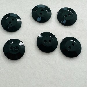 Deep Green Buttons 18mm a Set of 6 Sew-through With a Pearly Ombre ...