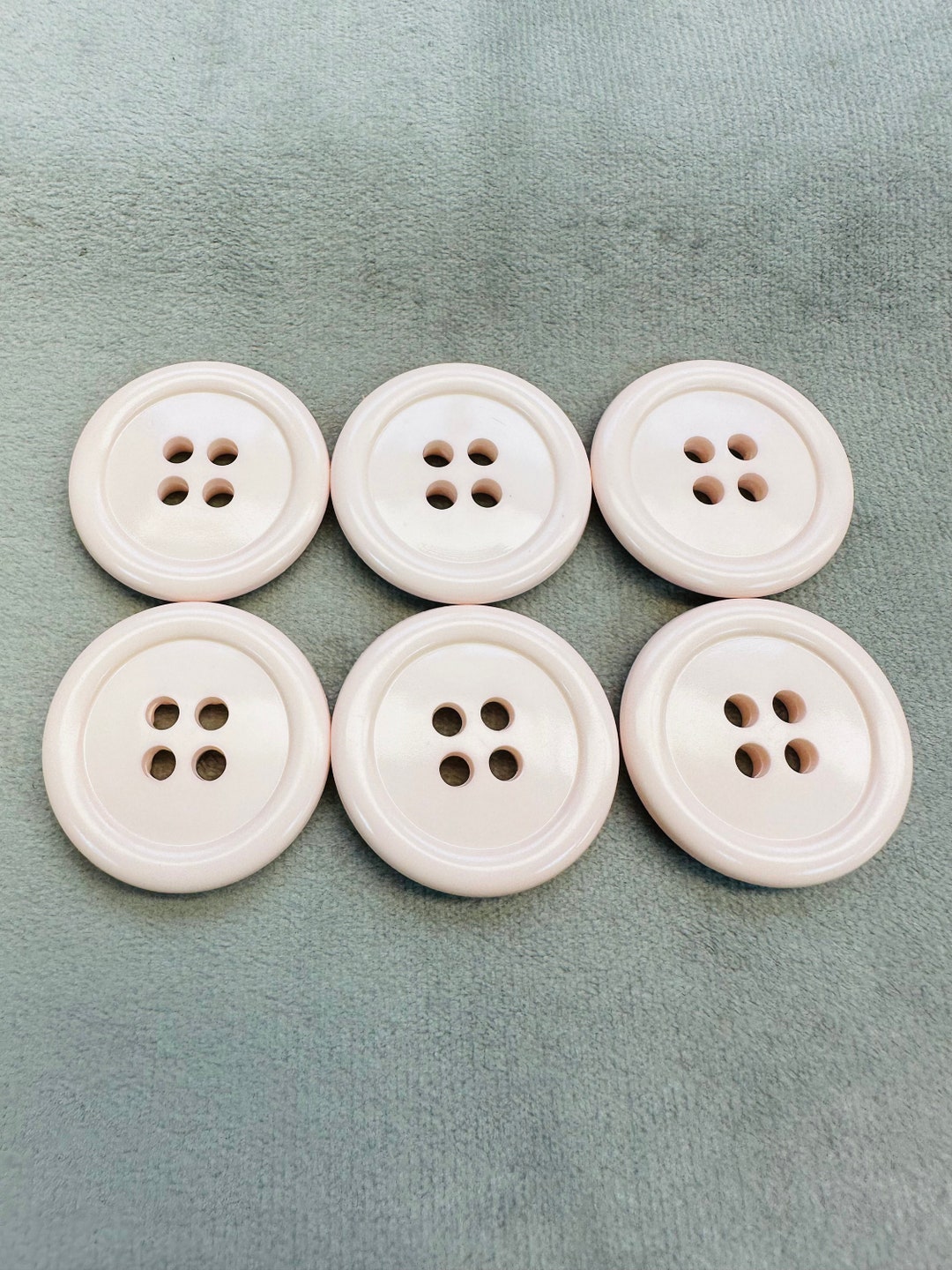 Peach Buttons 30mm a Set of 6 - Etsy