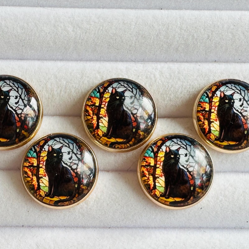 Cat Buttons - Etsy