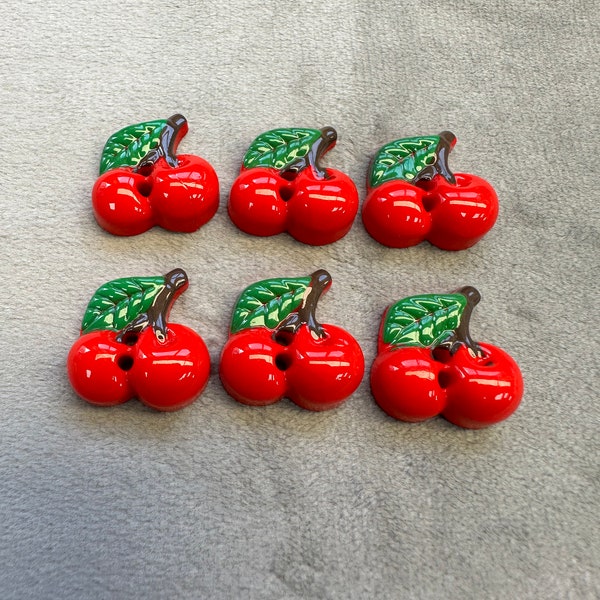 Cherry Buttons - Etsy