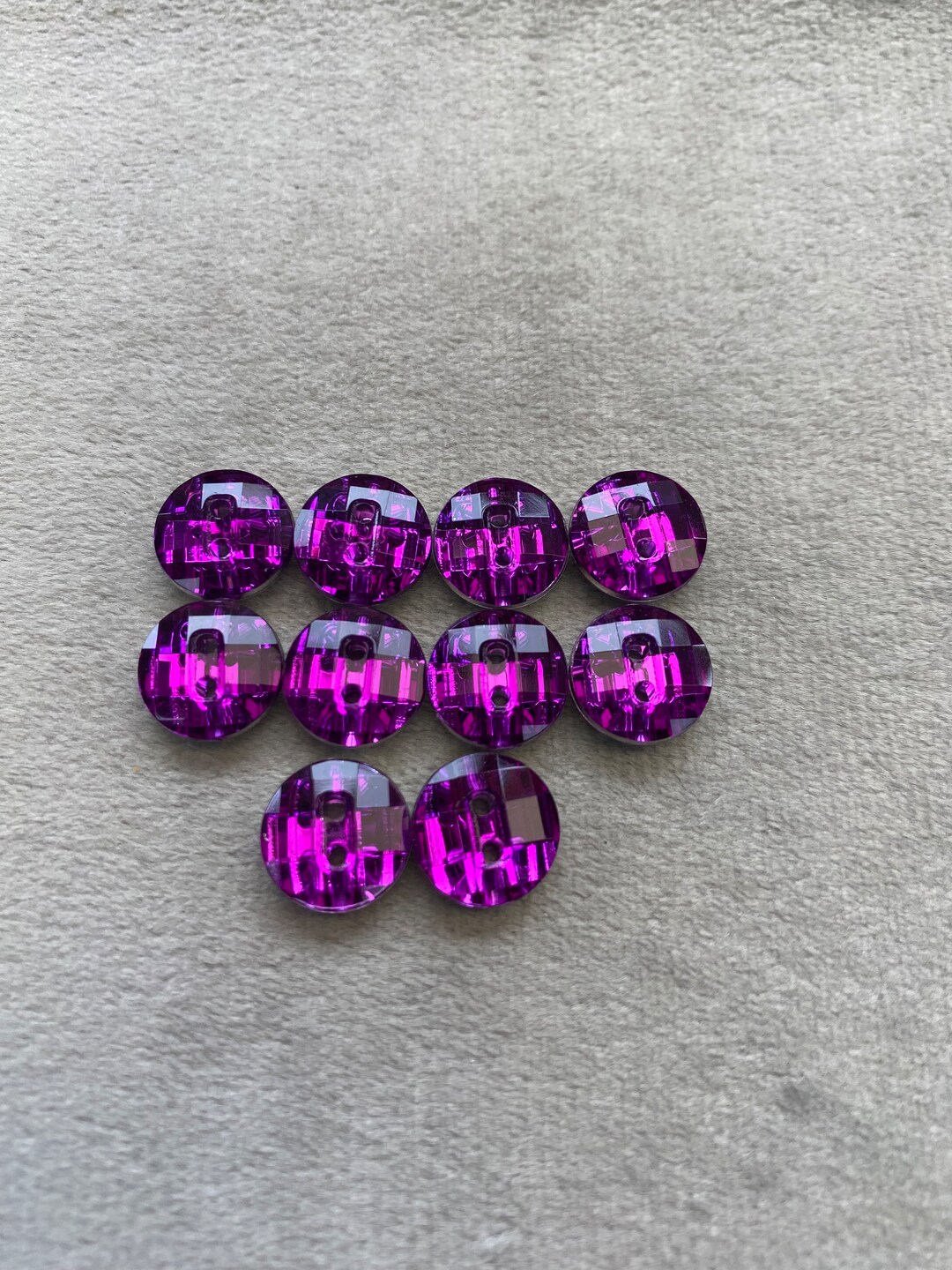 Sparkly Buttons Purple Foil-back Design 9mm a Set of 10 - Etsy