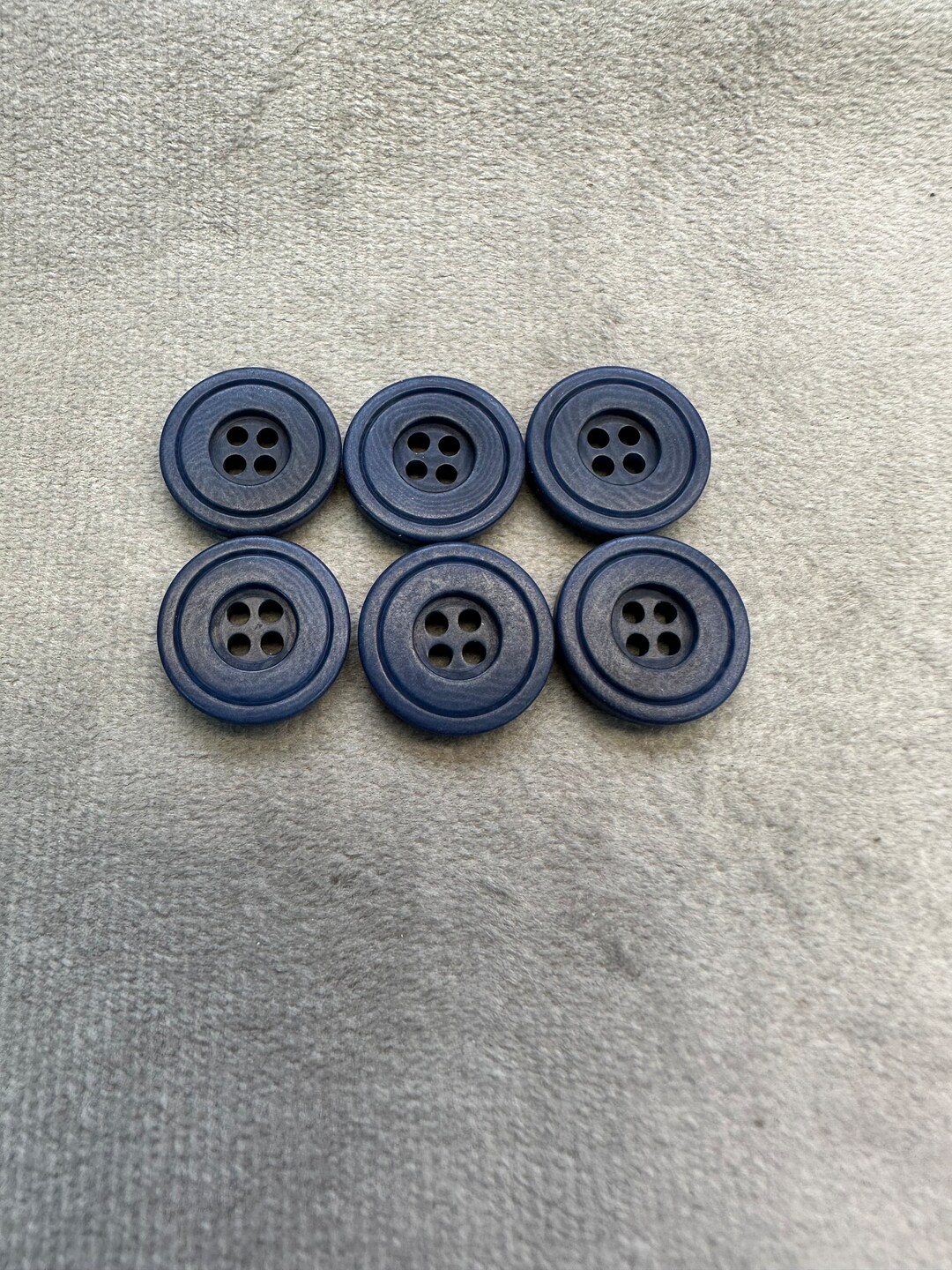 Corozo Buttons Navy Blue 14mm a Set of 6 - Etsy