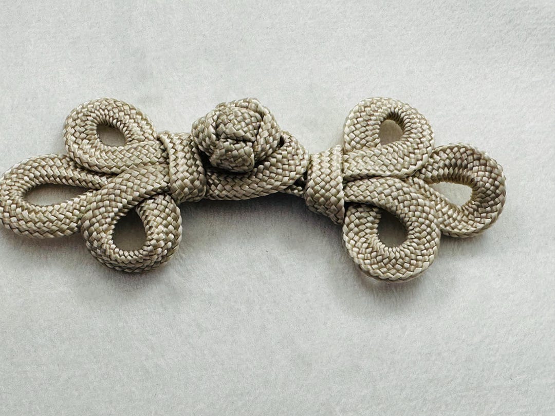 Beige Frog Fastener Braid Design 3.9 X 10cm - Etsy