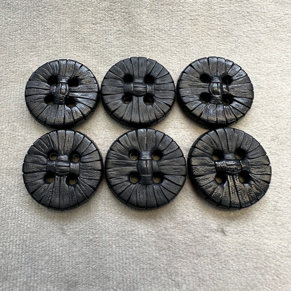 Faux Leather Buttons - Etsy