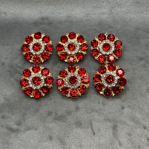 Rhinestone Buttons - Etsy