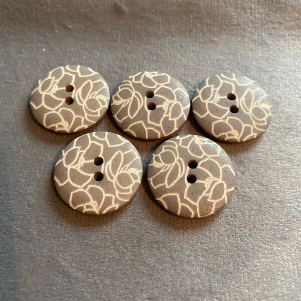 Taupe Buttons - Etsy