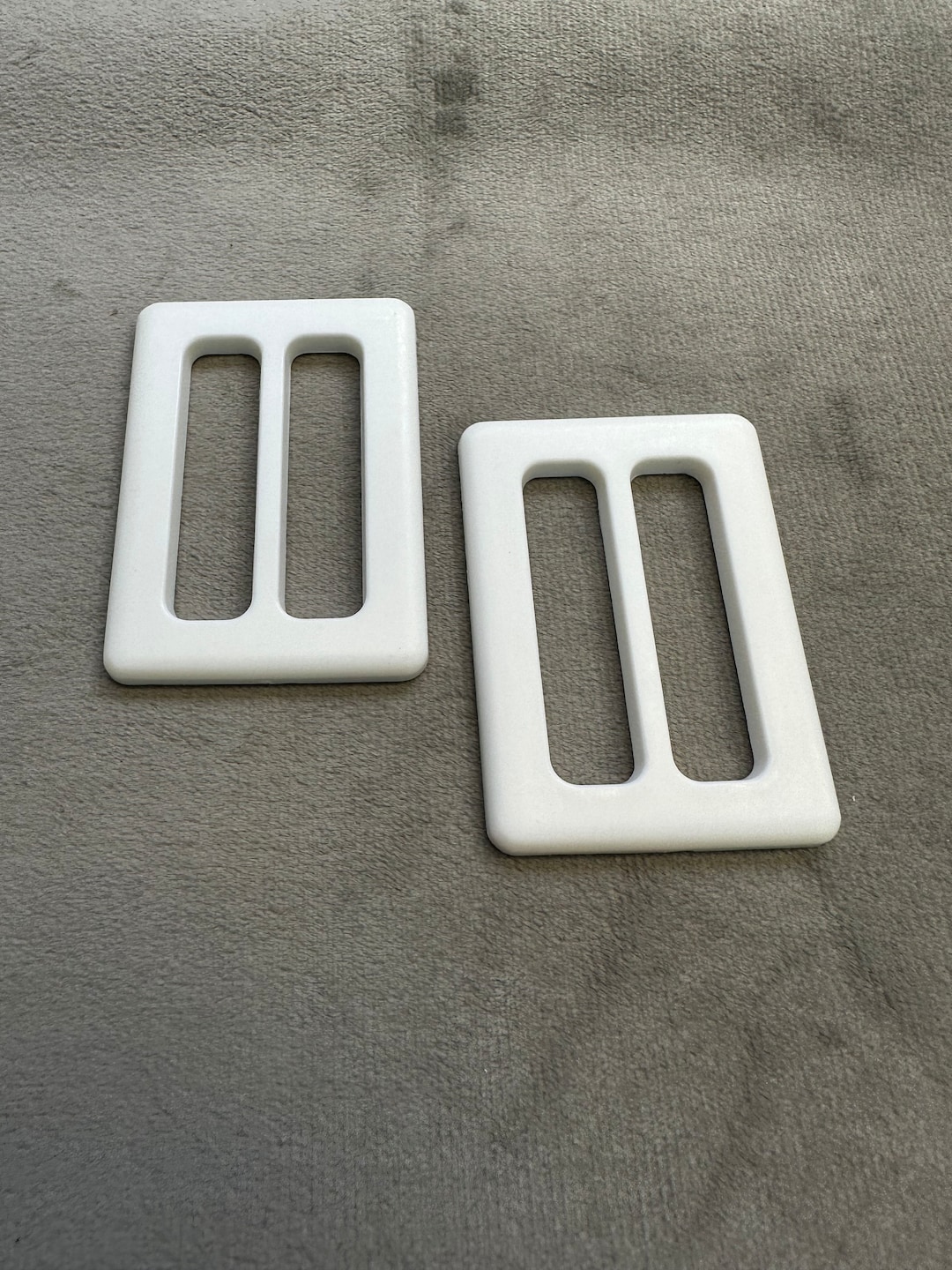 Slide Buckles Matt White a Set of 2 to Fit Belts 39mm - Etsy