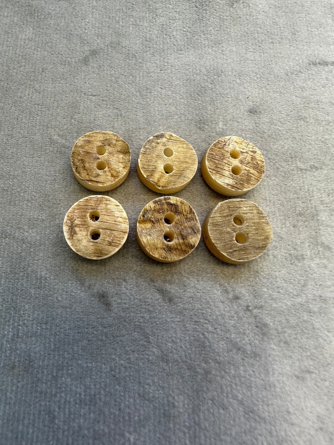Genuine Horn Buttons Vintage 15mm a Set of 6 - Etsy