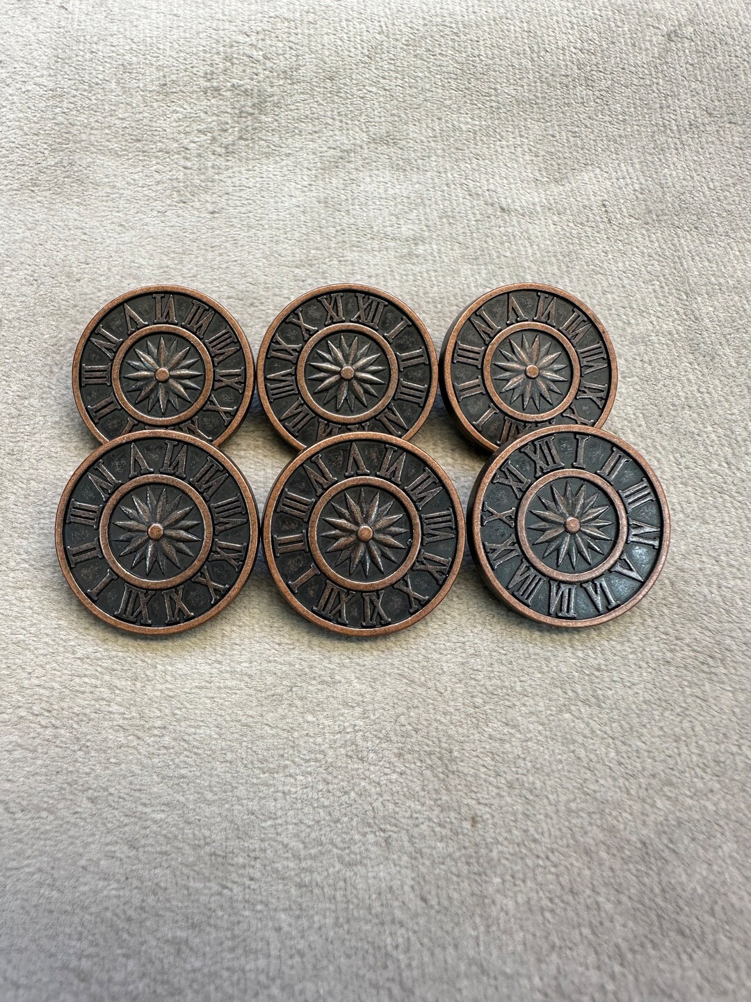 Steampunk Buttons Copper-tone Clock Design 23mm a Set of 6 - Etsy