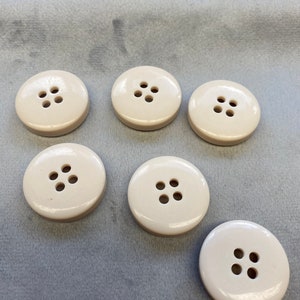 Chunky Buttons Cream Deep Border Design 26mm a Set of 6 - Etsy