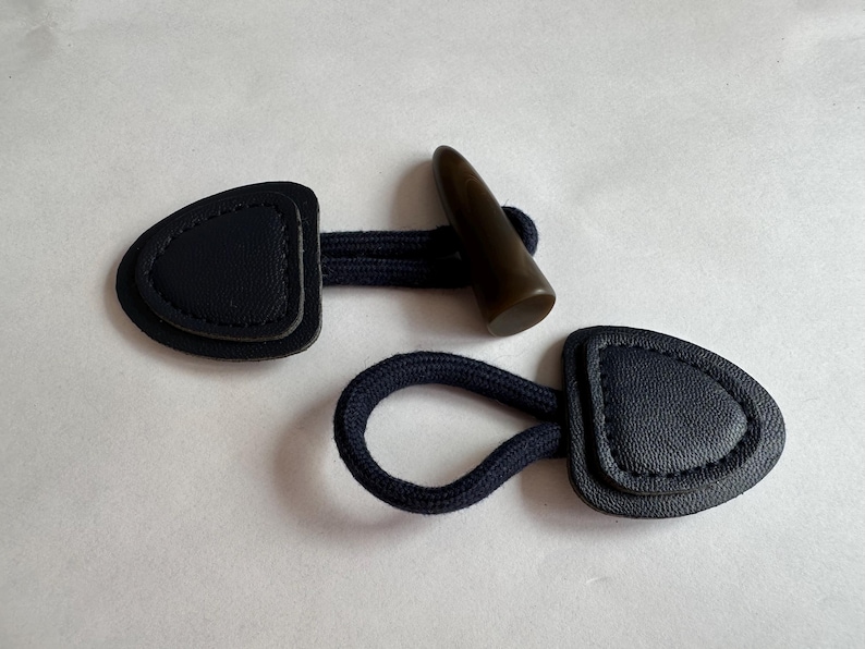 Navy Toggle Fastener: Imitation Horn Closure, Coat Cloak Sewing - Etsy UK