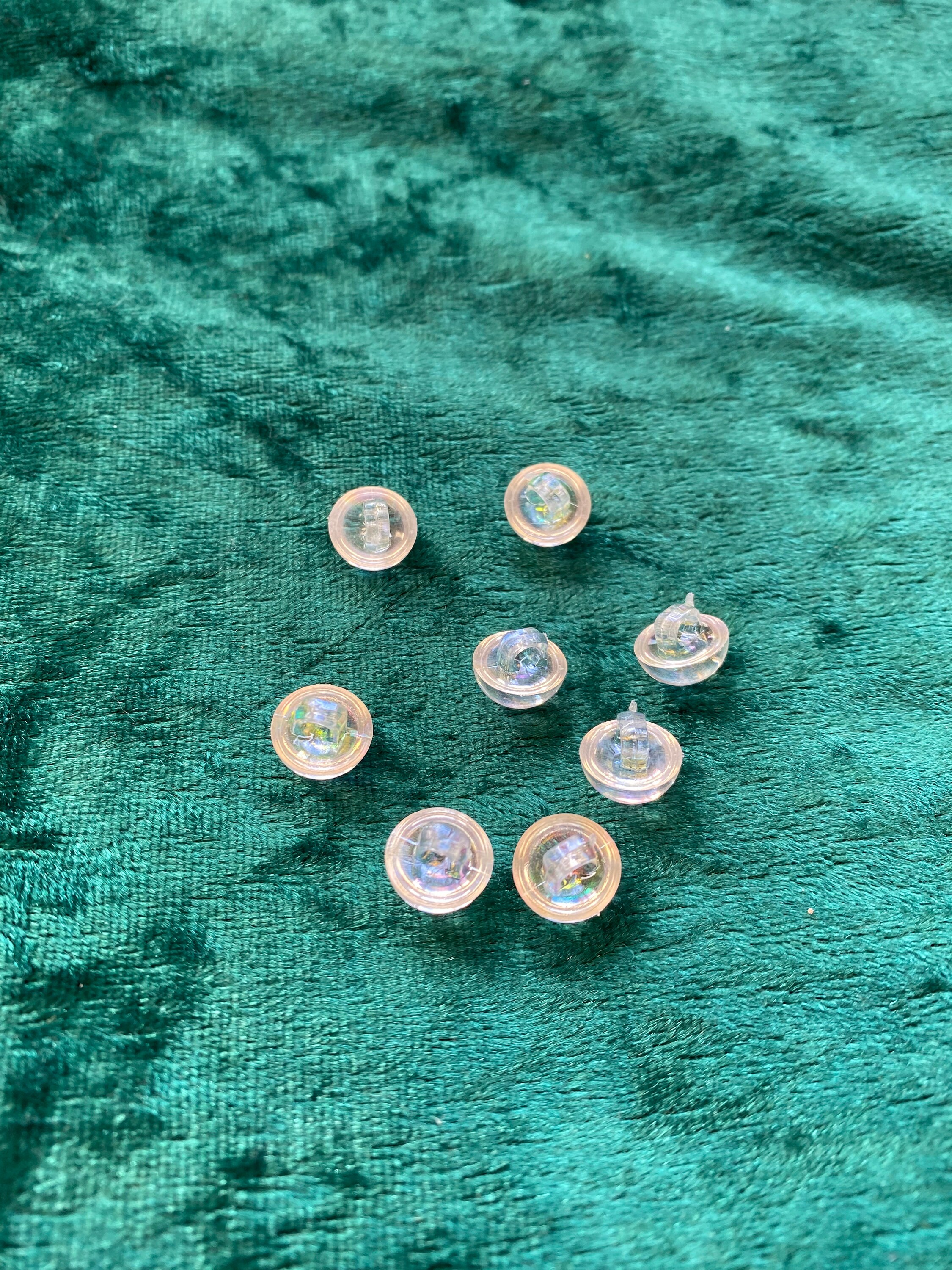Bubble Buttons Iridescent Half Ball Design 10mm a Set of 8 | Etsy