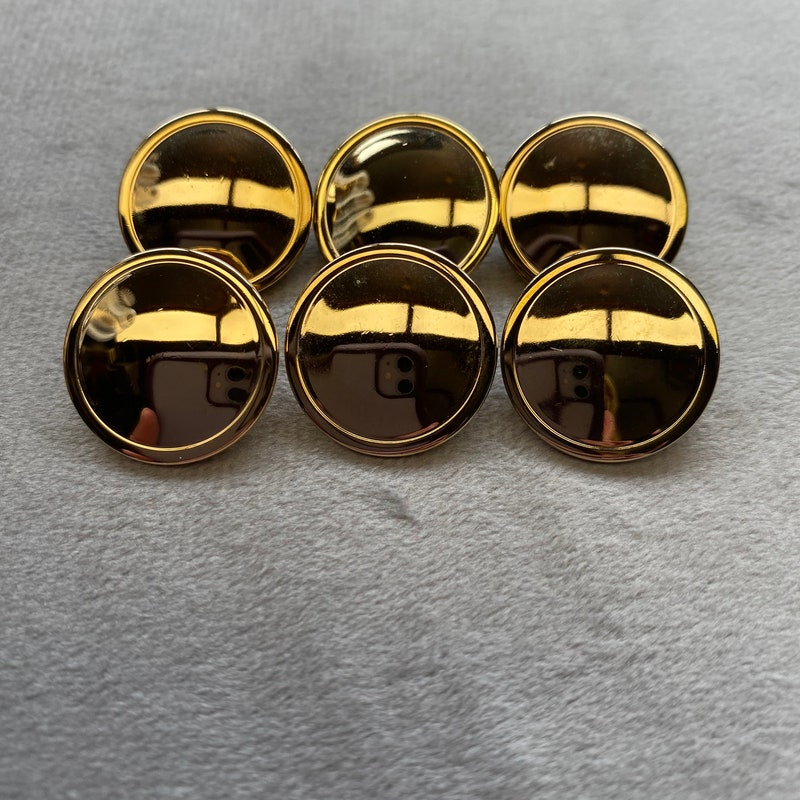 Metal Mirror Buttons - Etsy