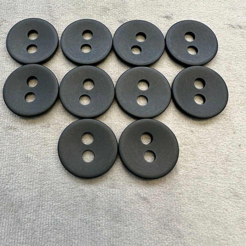 Black Matte Buttons - Etsy