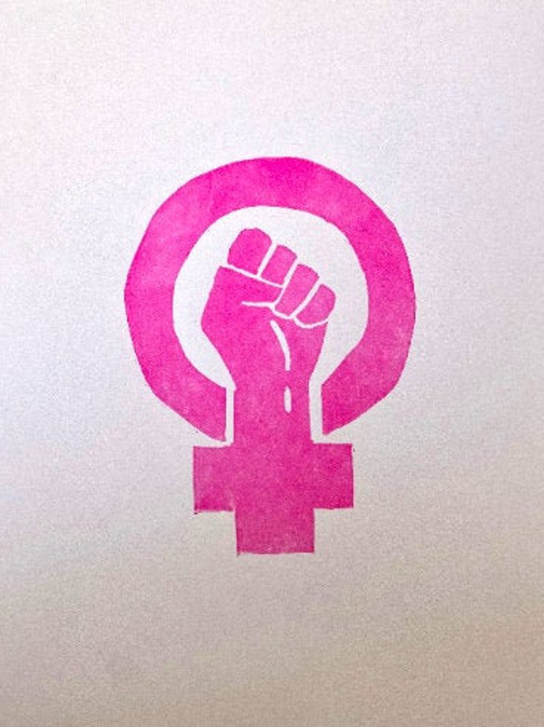Feminist Icon Hand-printed A6 Linocut - Etsy