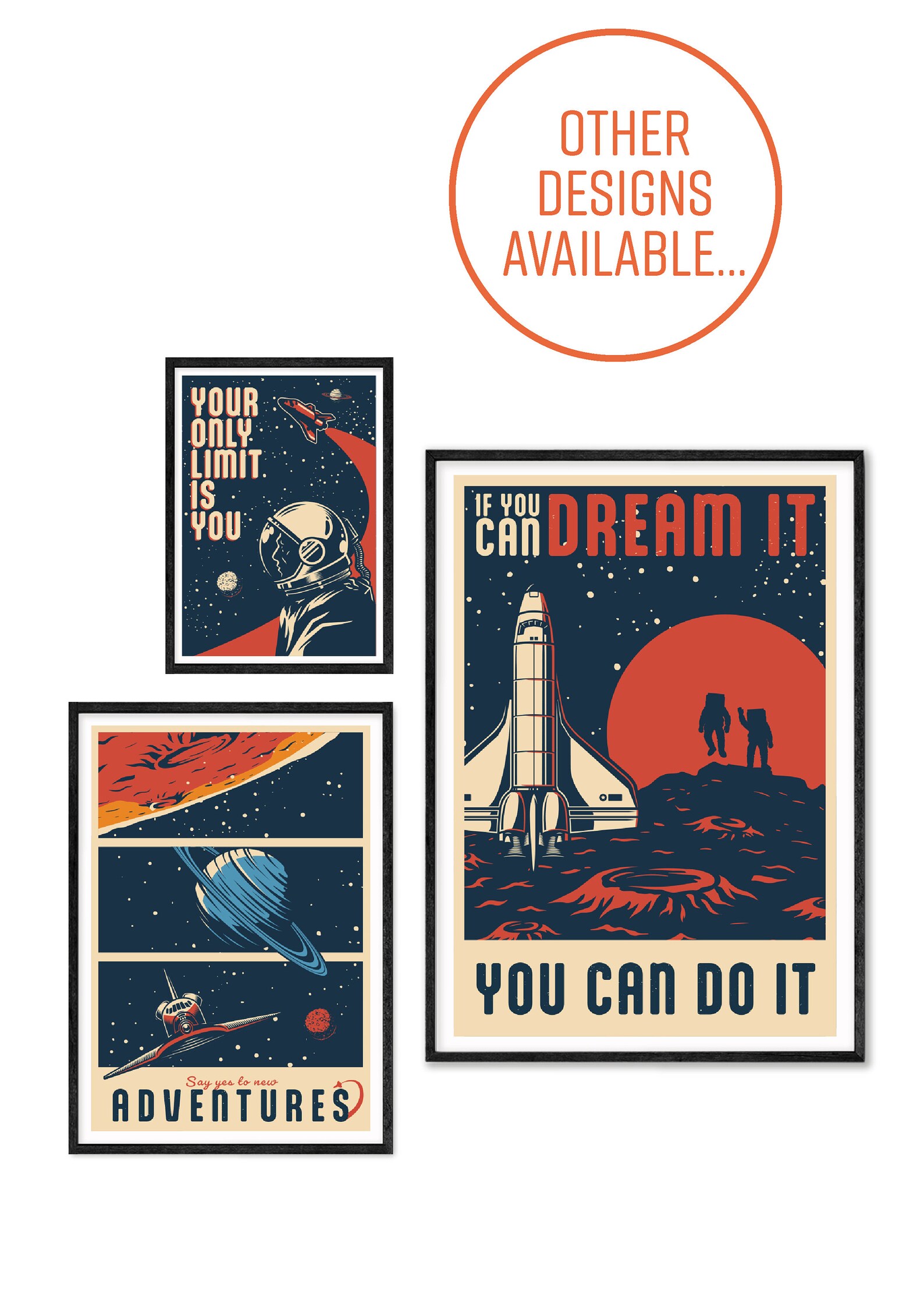 Space Themed 'the Greatest Adventure is What Lies Ahead' Poster ...