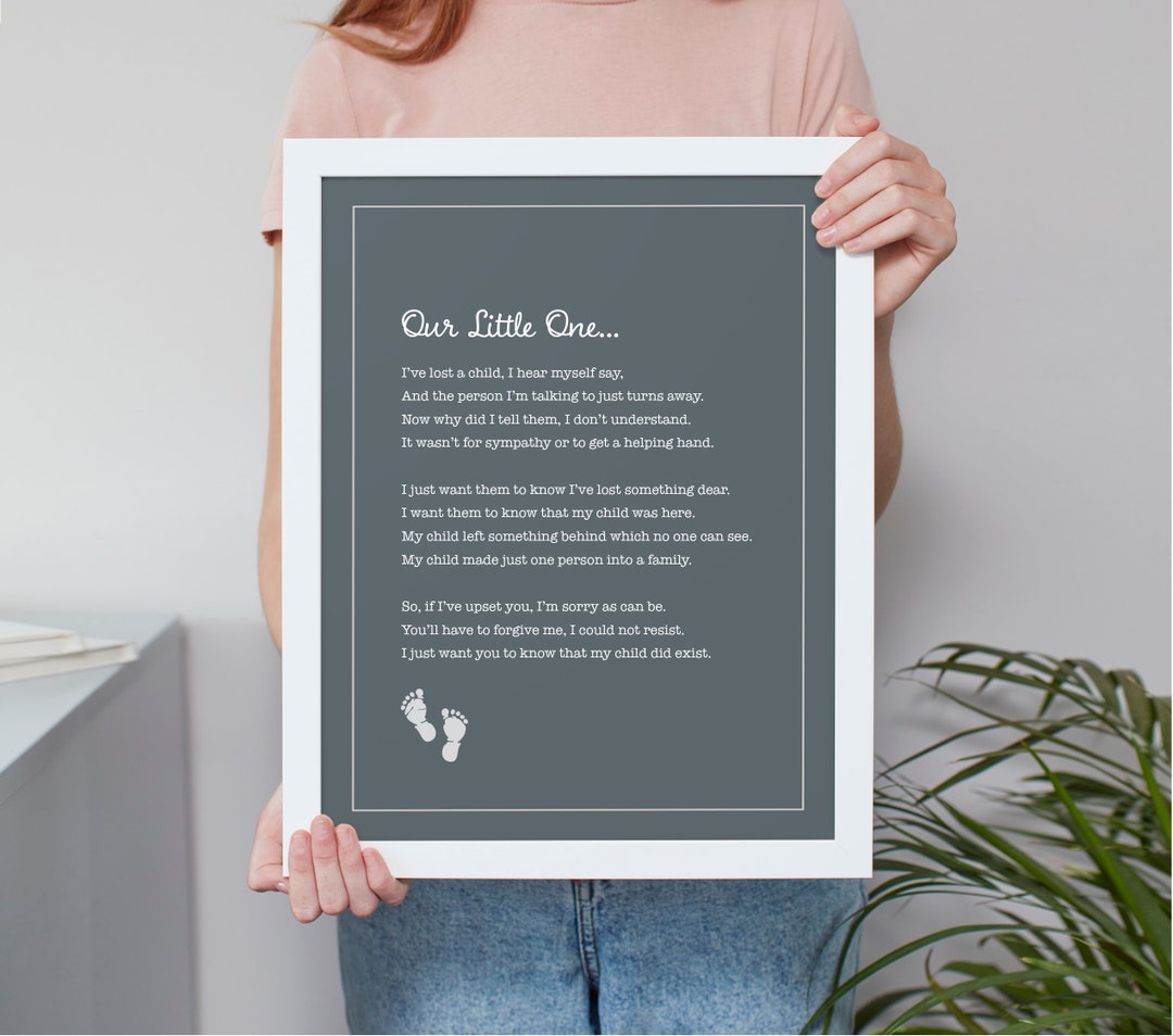 Handmade Baby Personalised Poem Print Custom Made Children's Nursery ...