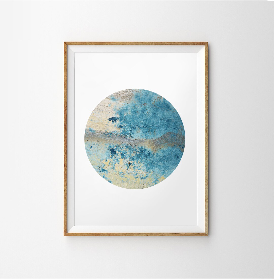 Circular Abstract Art Unframed Print for Home Wall Decor Contemporary ...
