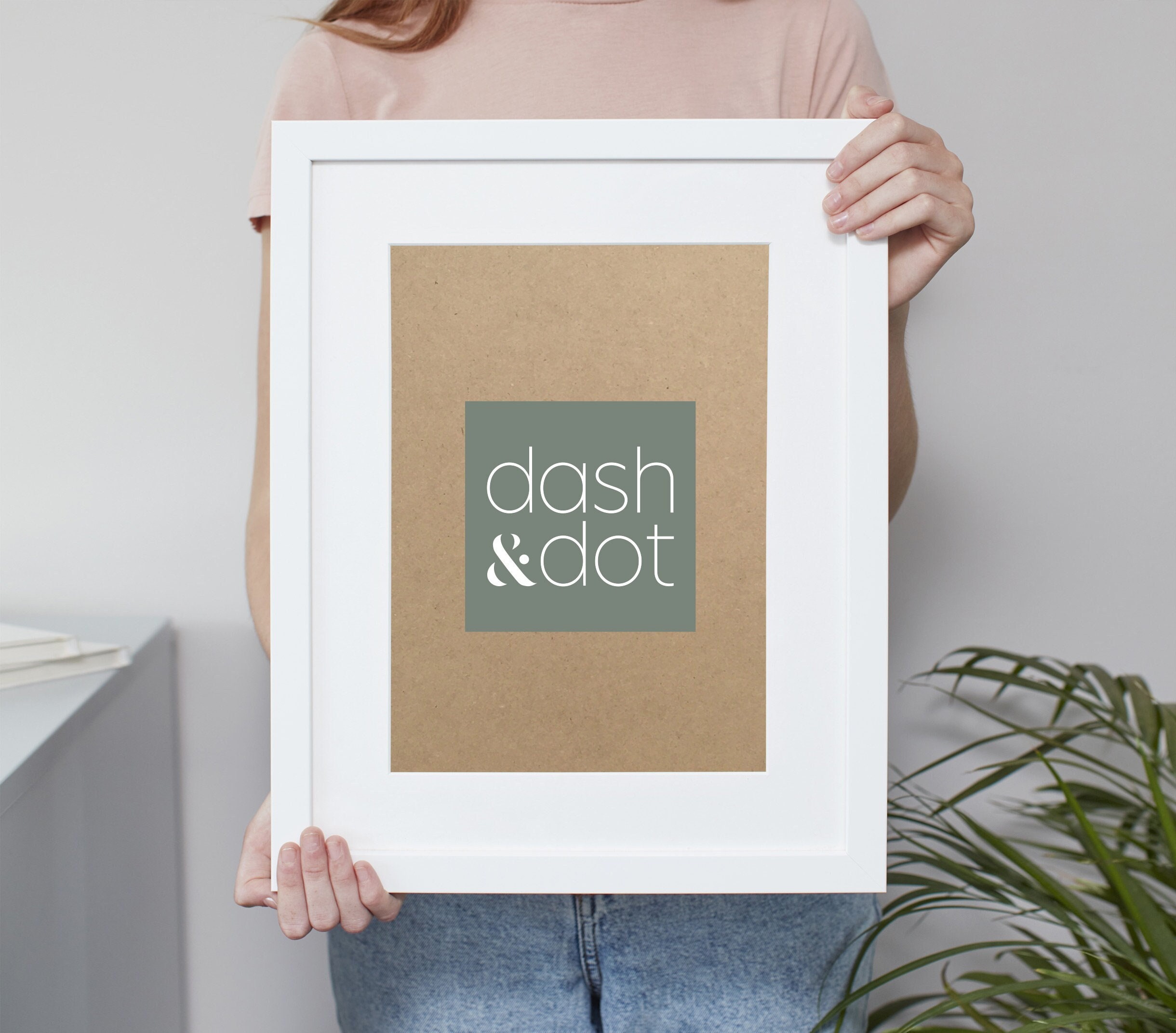White Wooden Picture Frame With White Mount, Handmade in UK, Sizes A1 ...