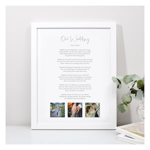 Personalised Photo Poem Print Available Framed. Use Your Own Photos ...