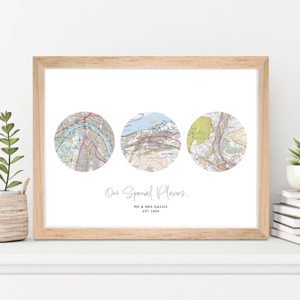 Framed Os Map - Etsy UK
