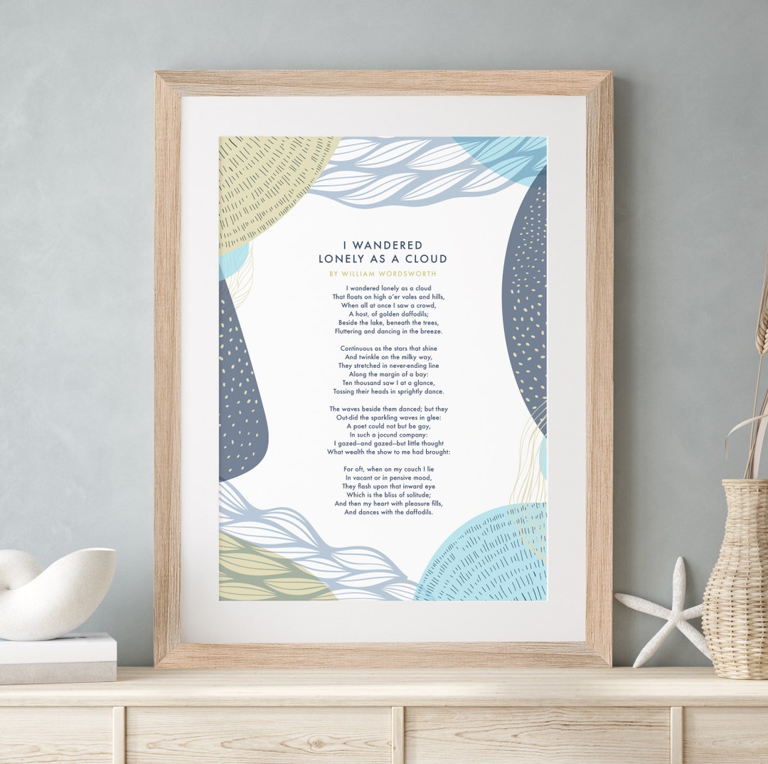 Seaside Theme Poem Favourite Words Personalised Print. Use Your Own ...