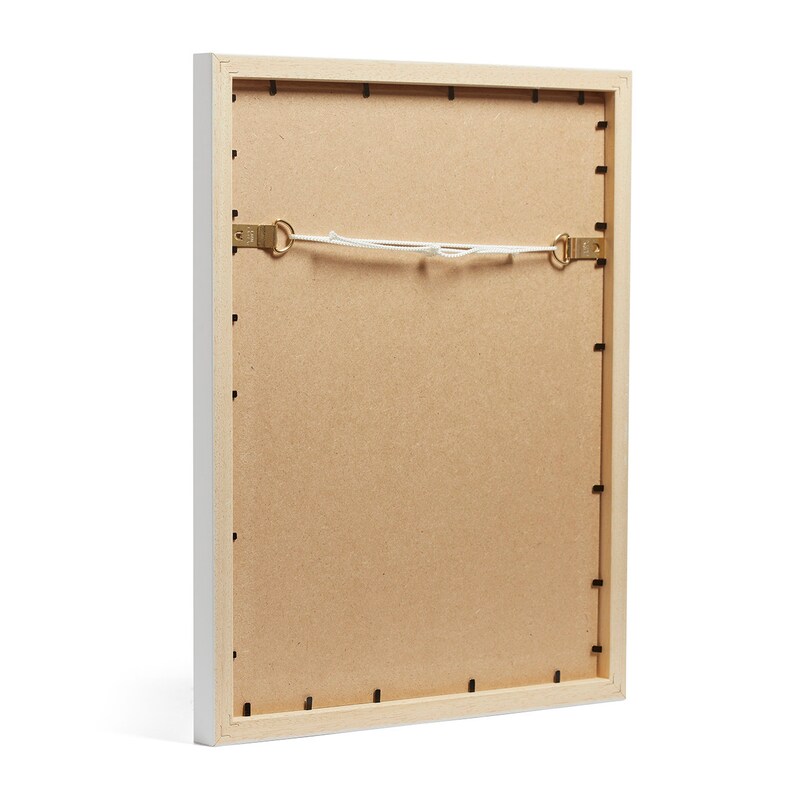 White Wooden Picture Frame With White Mount, Handmade in UK, Sizes A1 ...