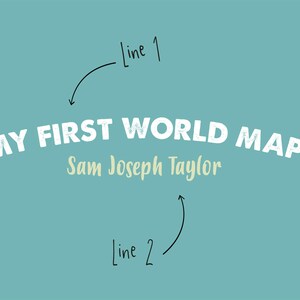 My First World Map Personalised Print - Custom Made Landmark, Animal ...