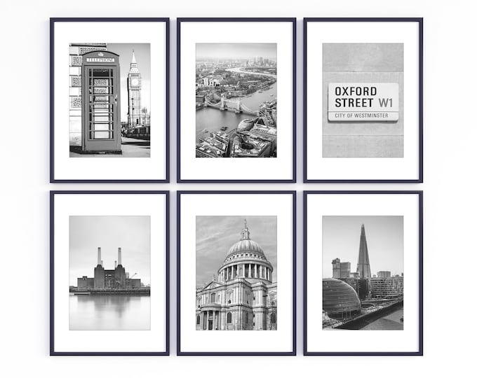 London Skyline Print - London Cityscape Print - London Wall Art ...