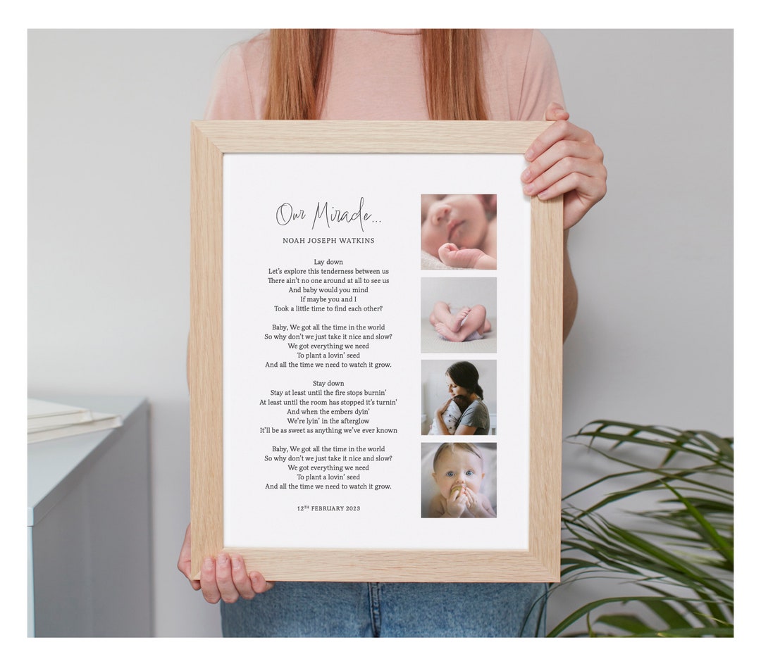 Personalised Photo Poem Print Available Framed. Use Your Own Photos ...