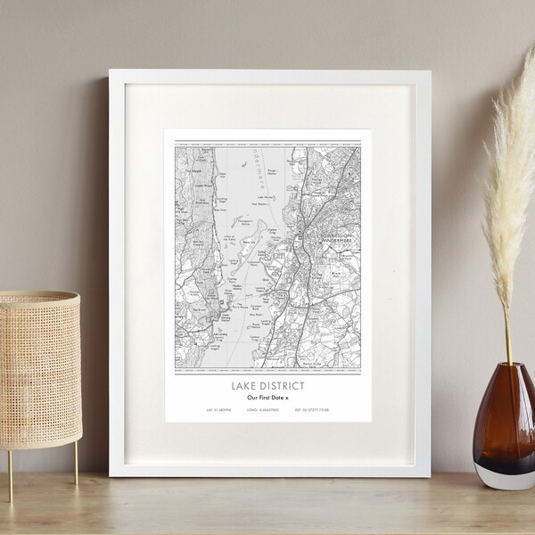 Framed Os Map - Etsy UK