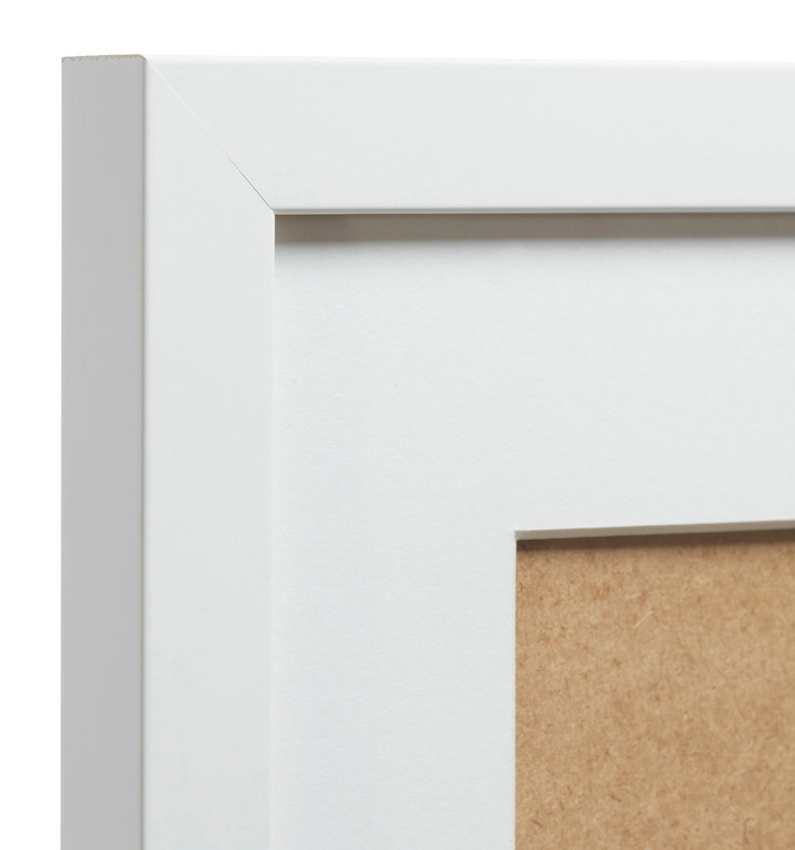 White Wooden Picture Frame With White Mount, Handmade in UK, Sizes A1 ...