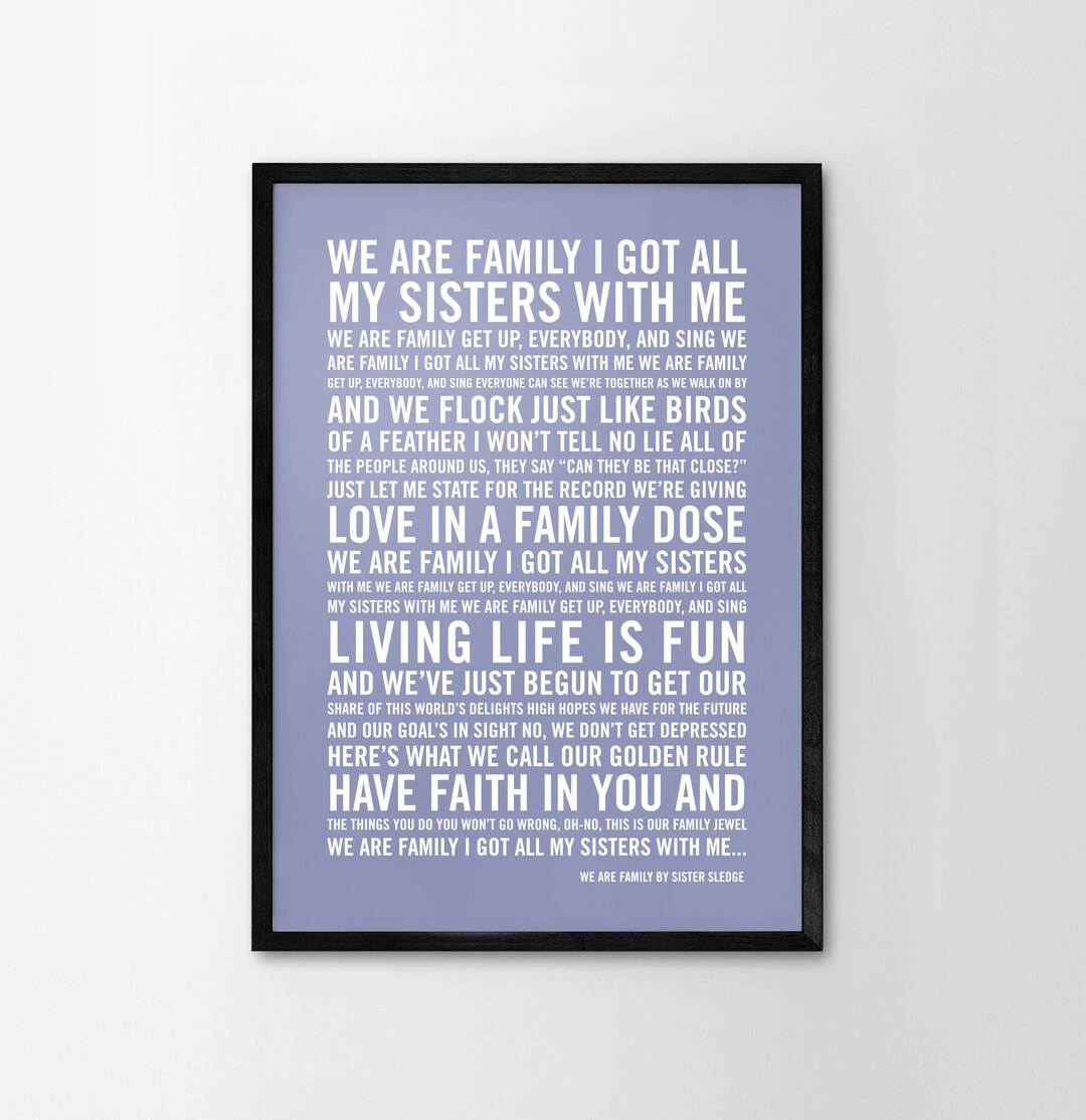 Custom Made Words Poster, Personalised Favourite Lyrics Print ...
