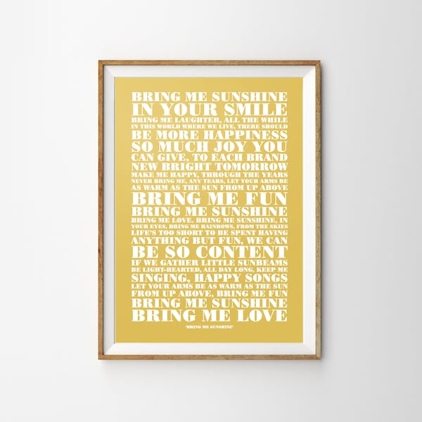 Typography Lyrics - Etsy